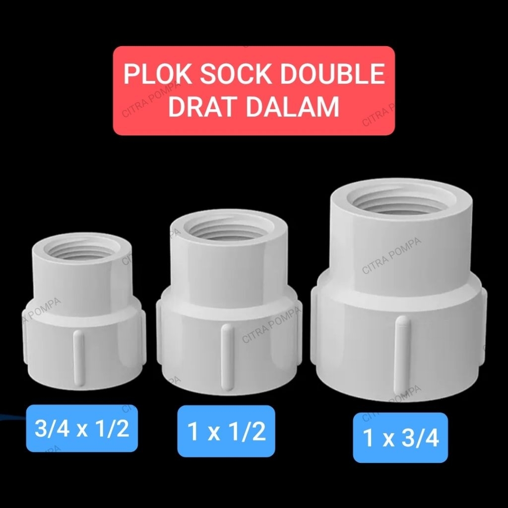 Jual PLOK SOCK DOUBLE DRAT / VLOK SOCK / REDUCER DOUBLE DRAT | Shopee ...