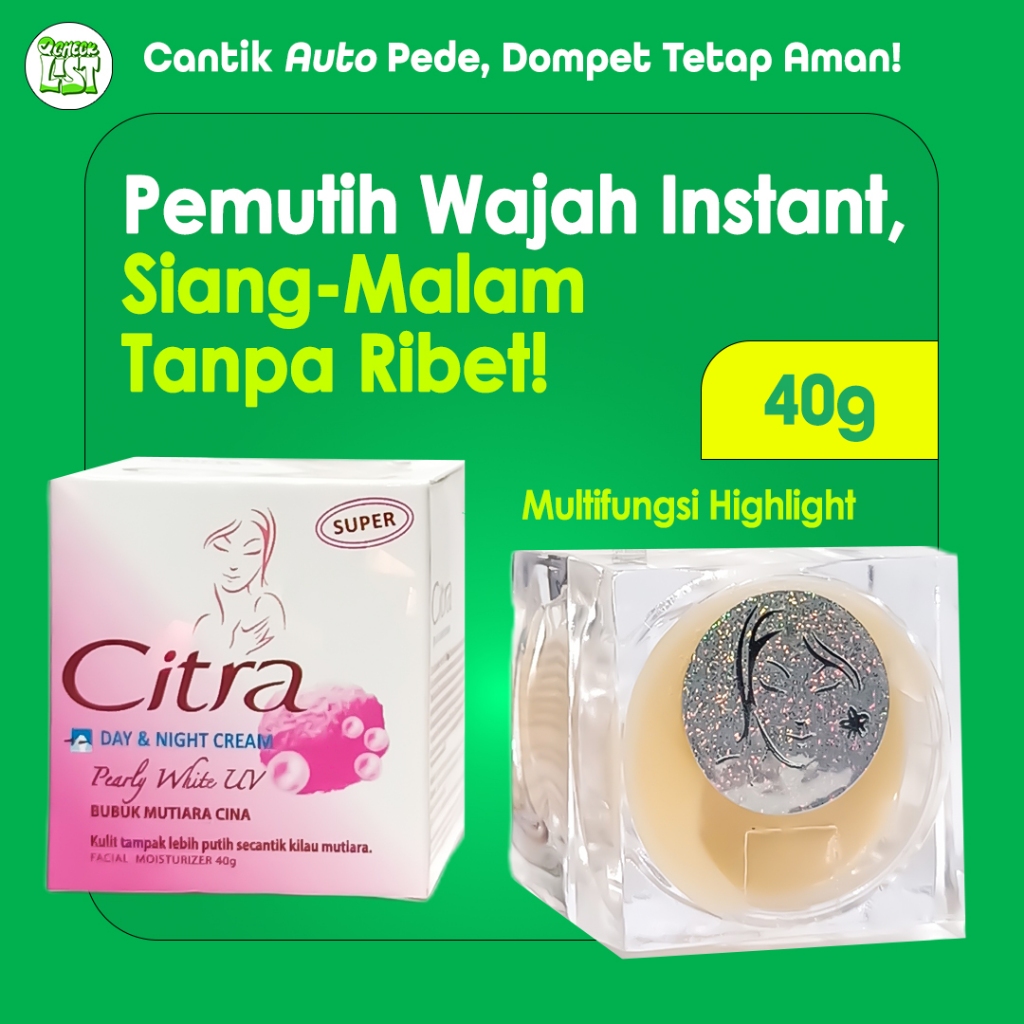 Jual (𝗘𝗖𝗘𝗥) Citra Super Cream Pemutih Wajah MULTIFUNGSI (BISA Siang ...