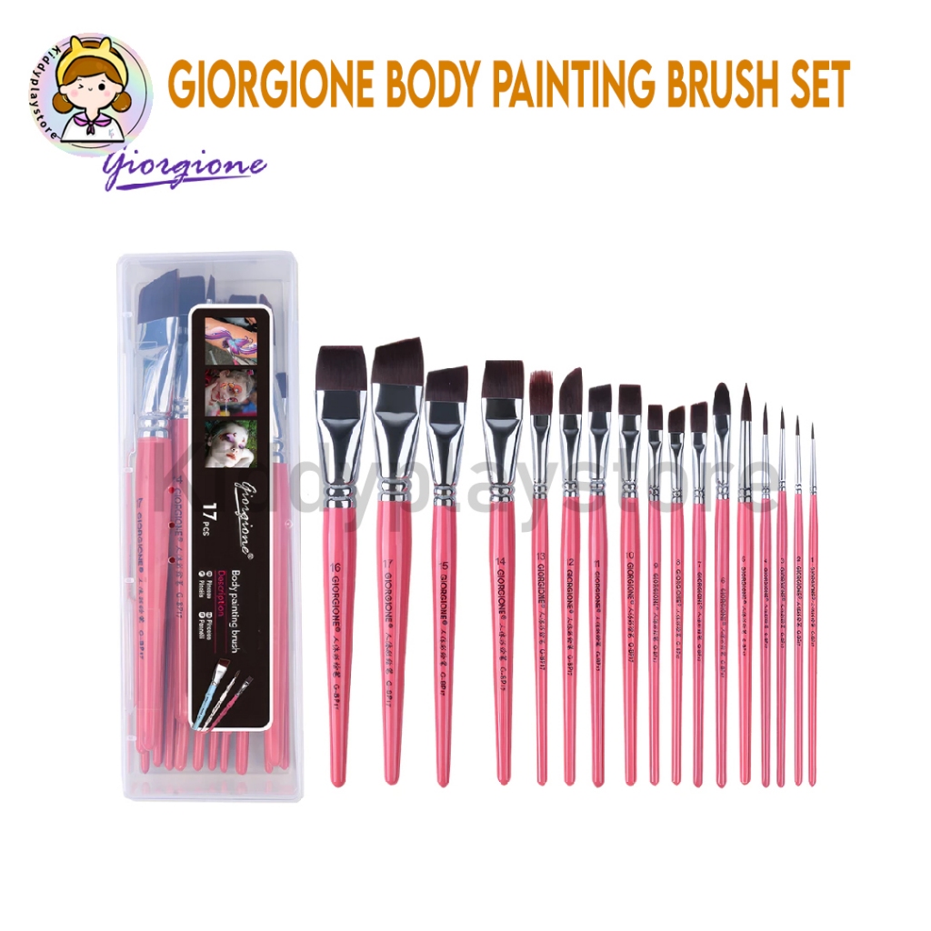Jual Giorgione Body Painting Brush Set Pena Cat Tubuh Set G-BC / Body ...