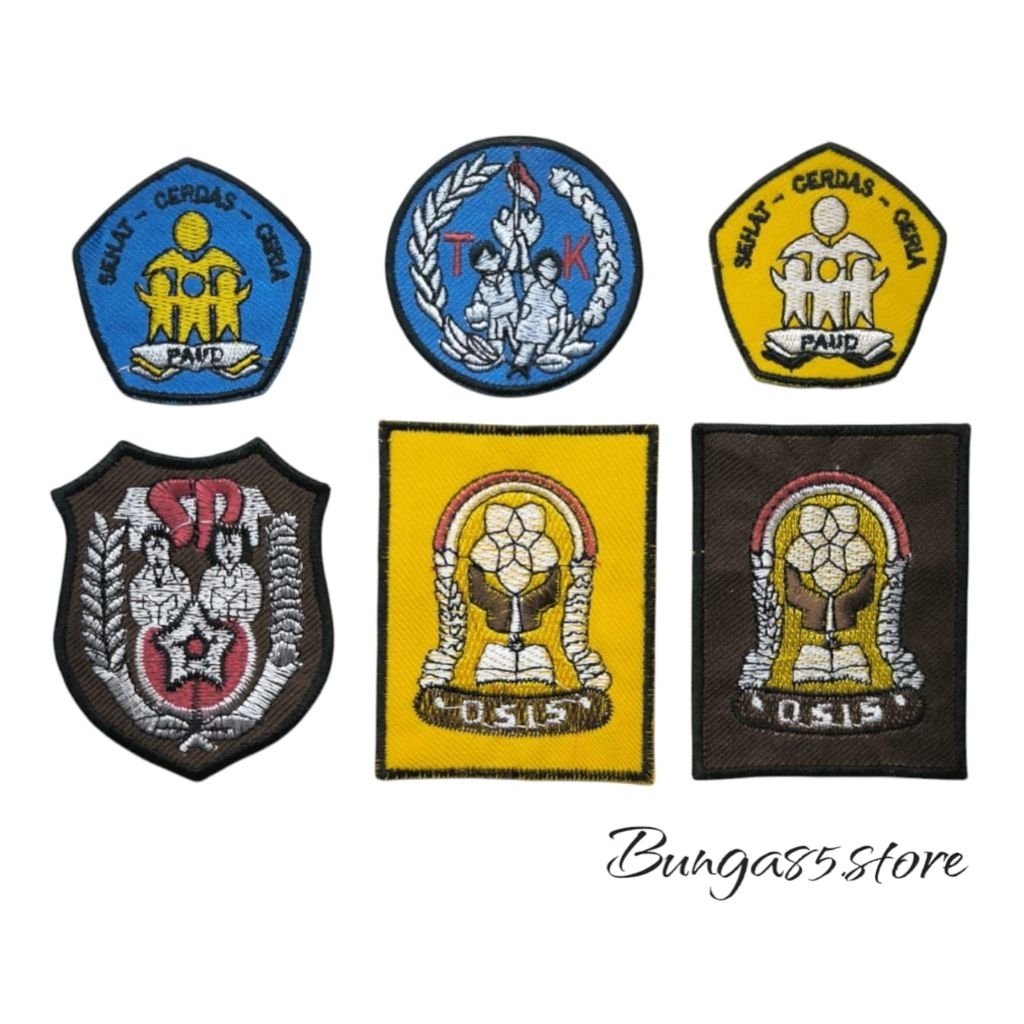 Jual BORDIR ATRIBUT PERLENGKAPAN SEKOLAH LOGO PAUD LOGO TK LOGO SD LOGO ...