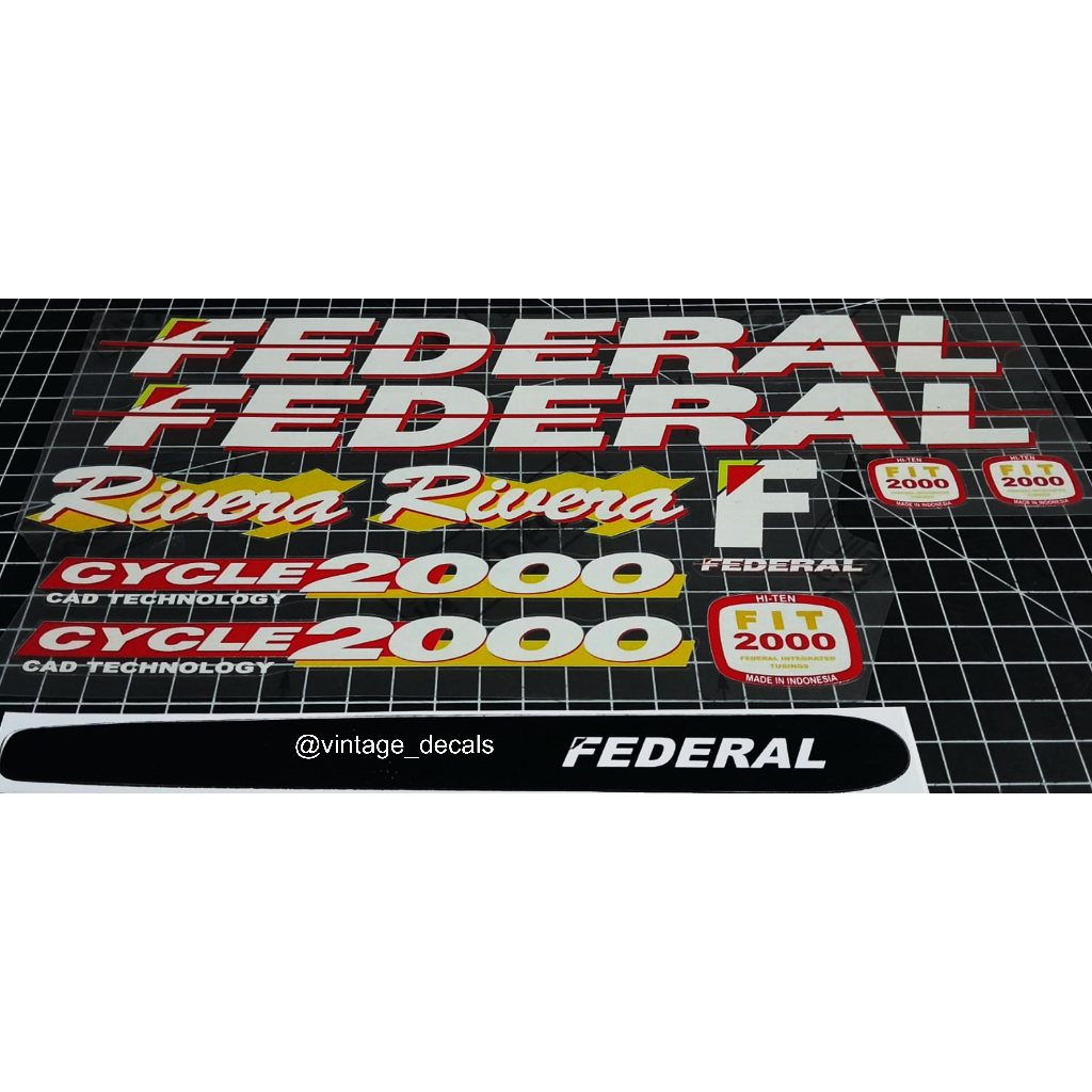 Jual sticker sepeda federal RIVERA FIT2000 | Shopee Indonesia