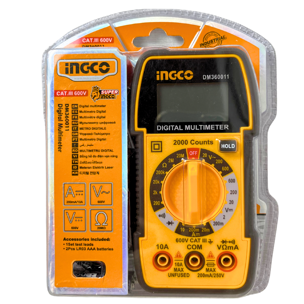 Jual Ingco Multi Meter Tester DM360011 / Multitester Dan Multimeter ...