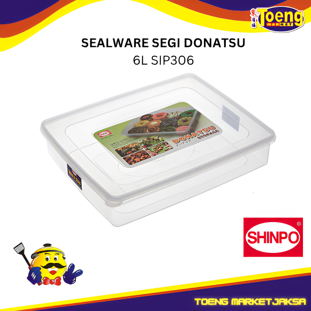 Jual Tempat Kue - Tempat Wadah Donat - SEALWARE SEGI DONATSU 6L SIP306 ...