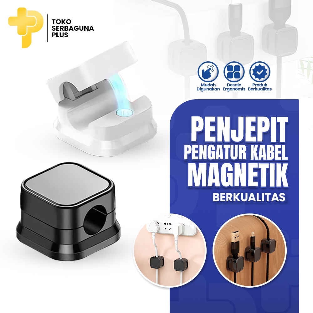 Jual [ 6 PCS ] Klip Penjepit Kabel Tempel Cable Holder Magnentic ...