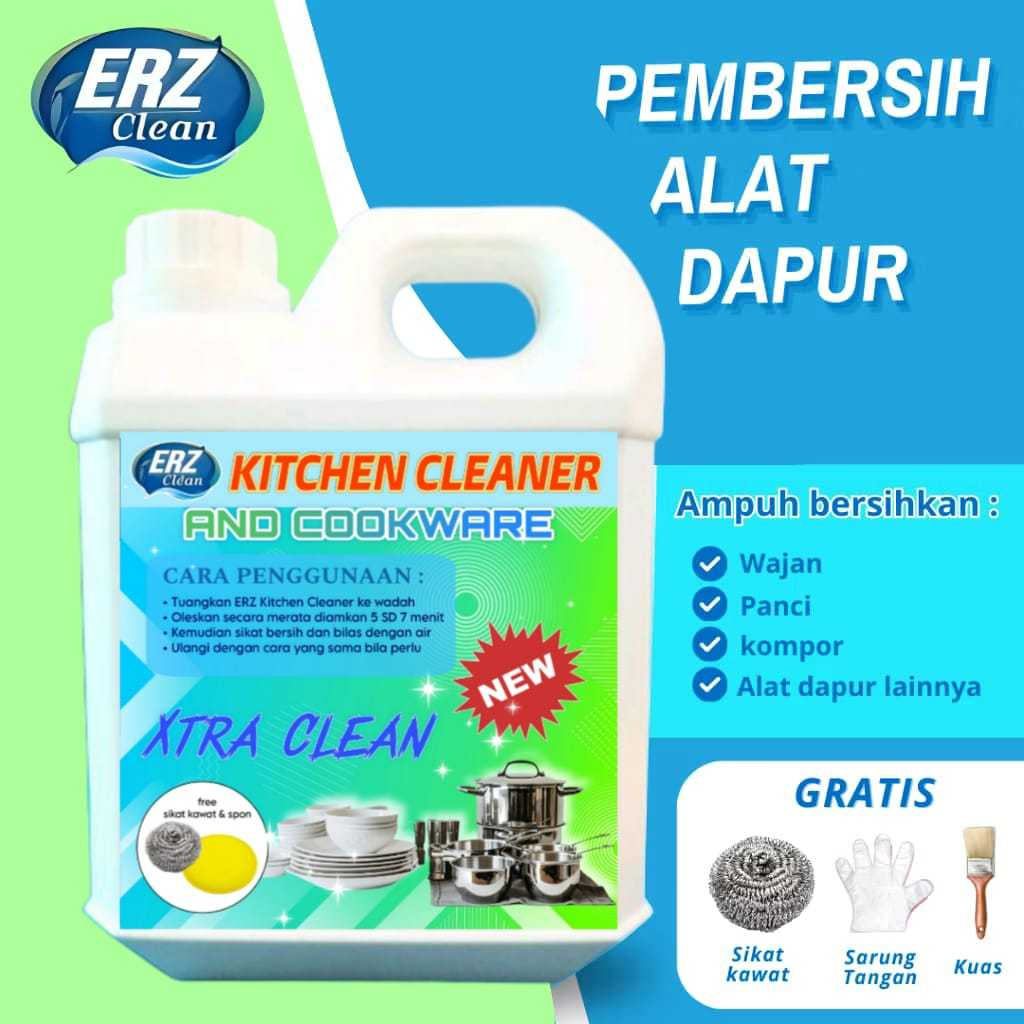 Jual ERZ Clean Alat Dapur Cleaner Pembersih Noda Kerak Wajan Panci 1 ...