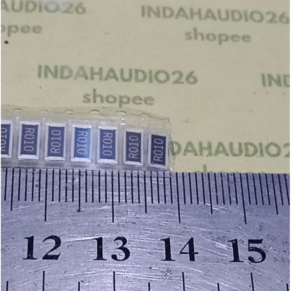 Jual R010 3521 shunt resistor smd 0R01 3w 1% 10 mili ohm 3watt 0,01 ohm ...