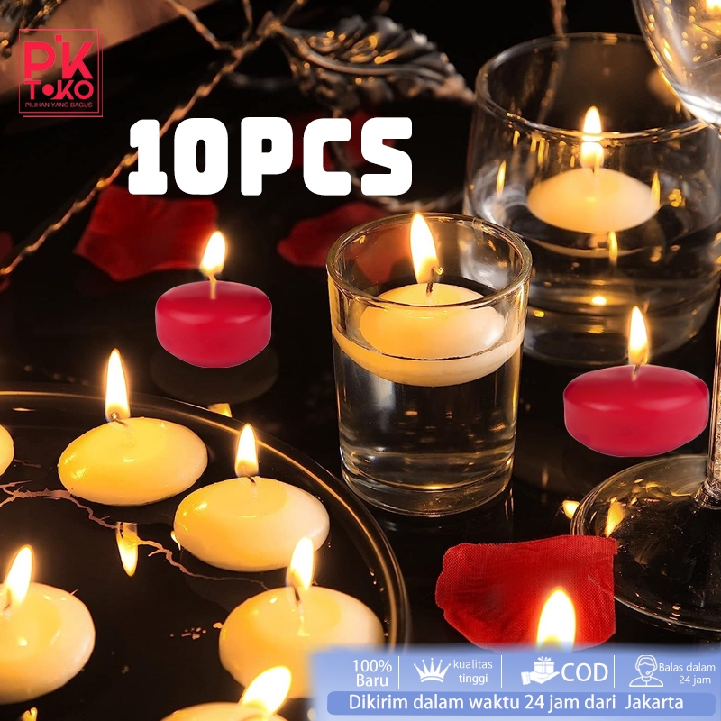Jual 10pcs Floating Candle Lilin Apung Mengapung Kecil untuk Wedding ...
