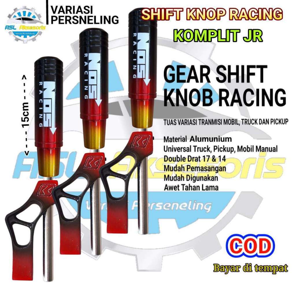 Jual Shift Knob Ekstender Mobil Set Tuas Persneling Burn Tip Red Car ...