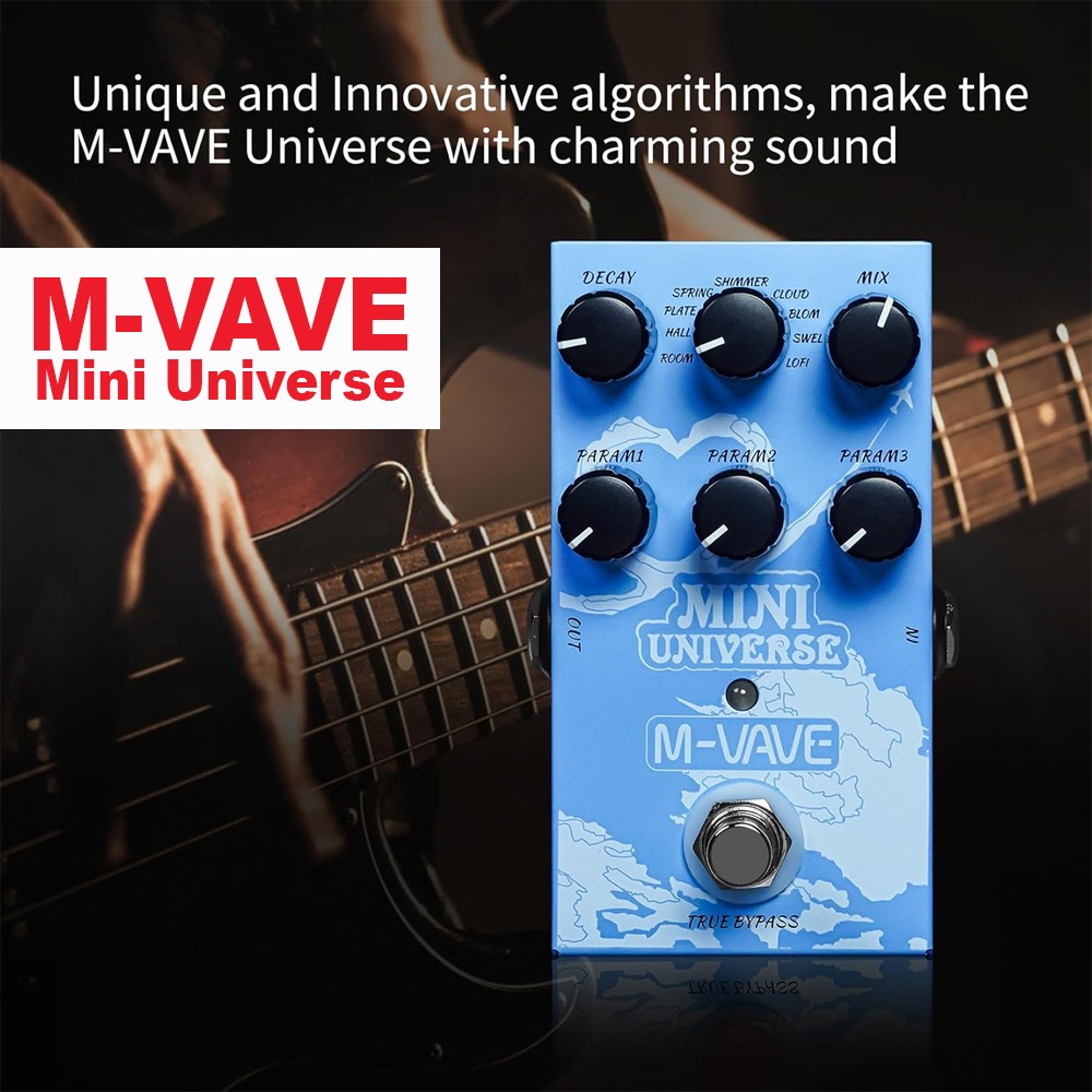 Jual M-VAVE Mini Universe Pedal Efek Gitar Reverb Digital 9 Mode MINI ...