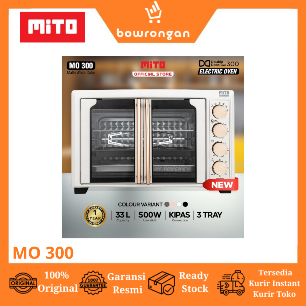Jual MITO Electric Oven Double Door / Pemanggang 2 Pintu 33 Liter MO ...
