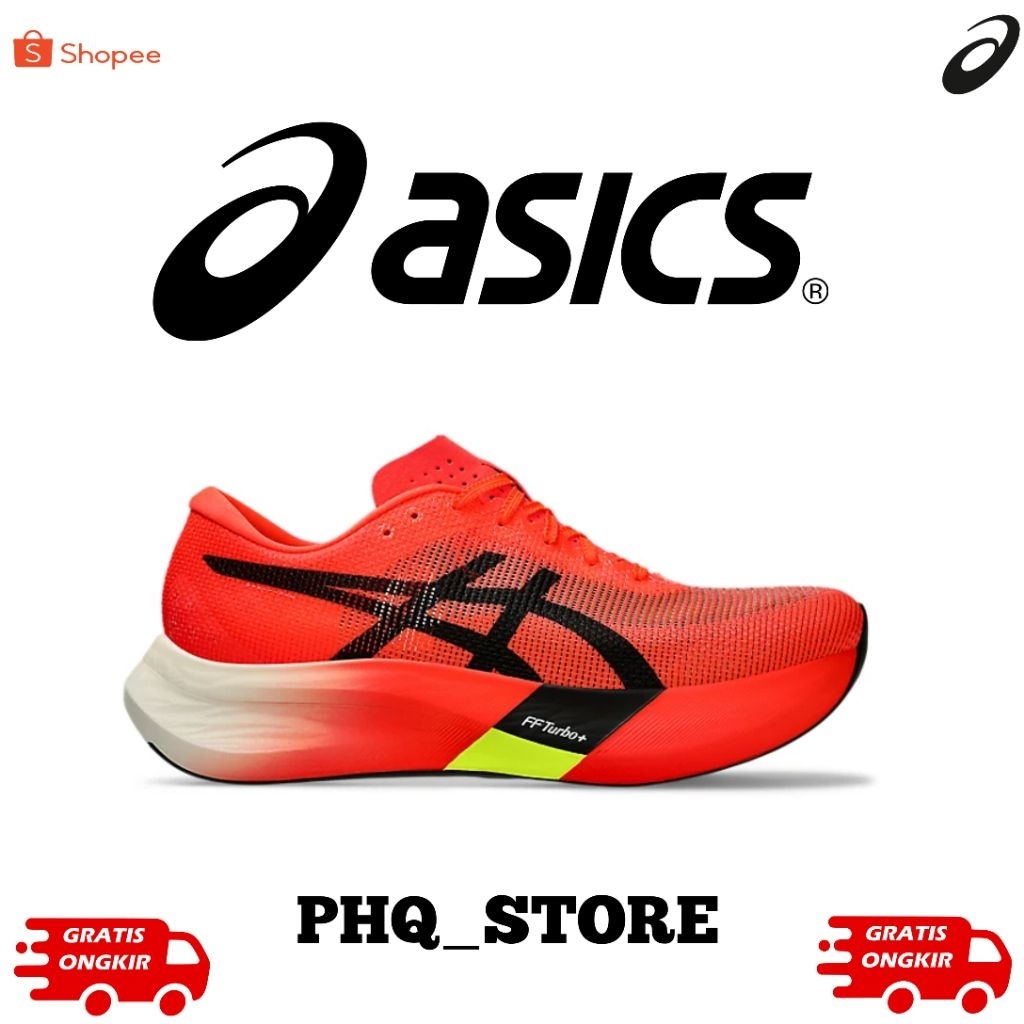 Jual Running Shoes Assics Metaspeed Edge Paris Black Red | Shopee Indonesia