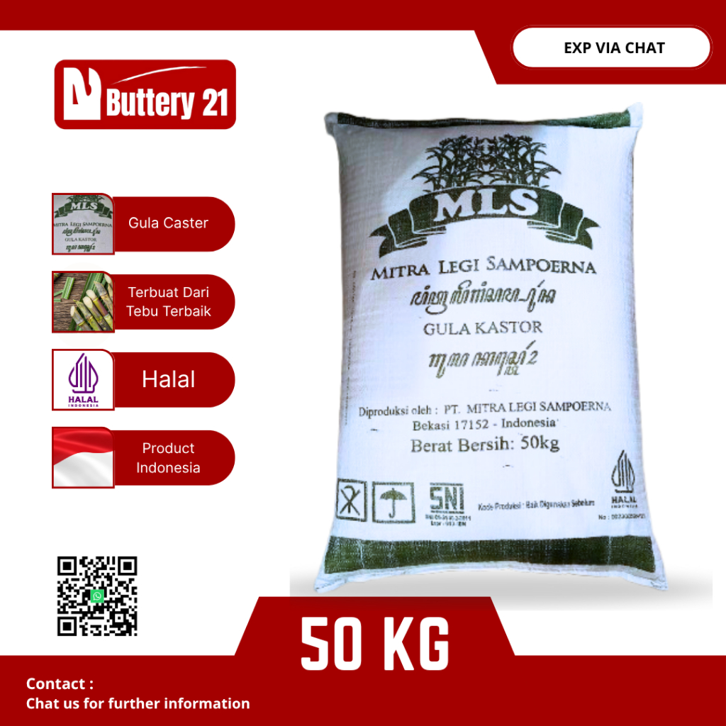 Jual CASTER SUGAR 50 KG/GULA KASTOR /GULA KASTER/GULA PASIR HALUS/1 ...