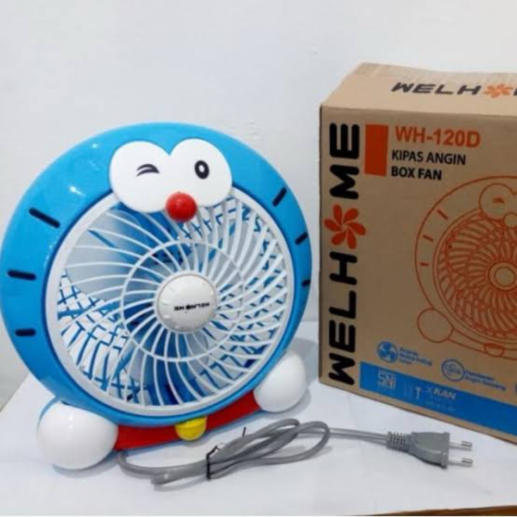 Jual Welhome Animation Kipas Angin Meja 8" Kipas Karakter Doraemon Desk ...