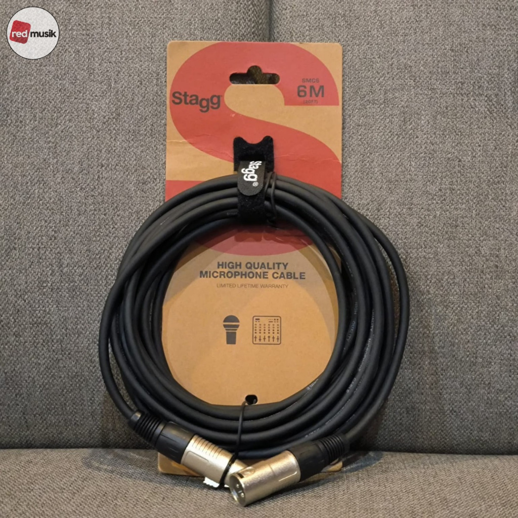 Jual Kabel Mic XLR Stagg SMC6 6M/20FT SMC-6 Microphone Cable SMC 6 ...