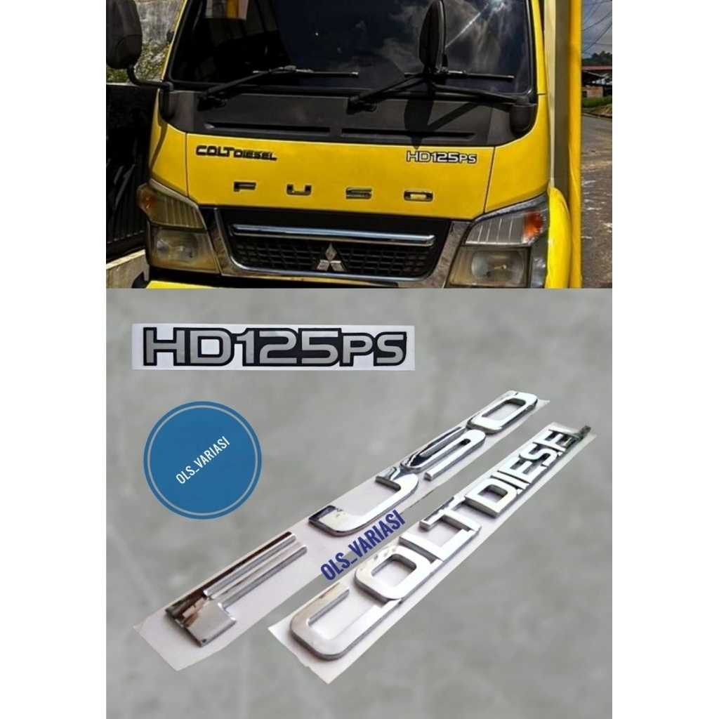 Jual Emblem fuso canter / logo fuso canter / emblem colt Diesel / logo ...