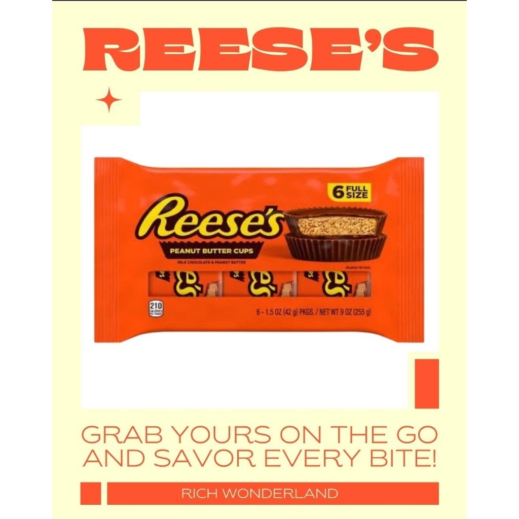 Jual Reeses Peanut Butter Cup (1 pack = 6 pcs) | Shopee Indonesia