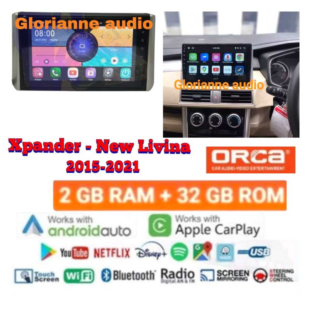 Jual PAKET Head Unit Android Orca Eco Lite RAM 2GB/32GB Xpander - All ...