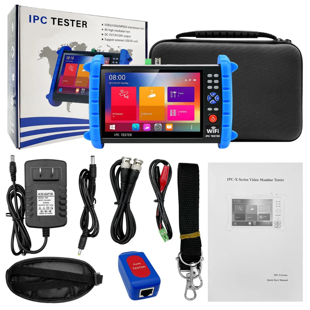 Jual IPCX WIFI CCTV Camera Tester Security IP Camera Test 8MP CVI TVI ...