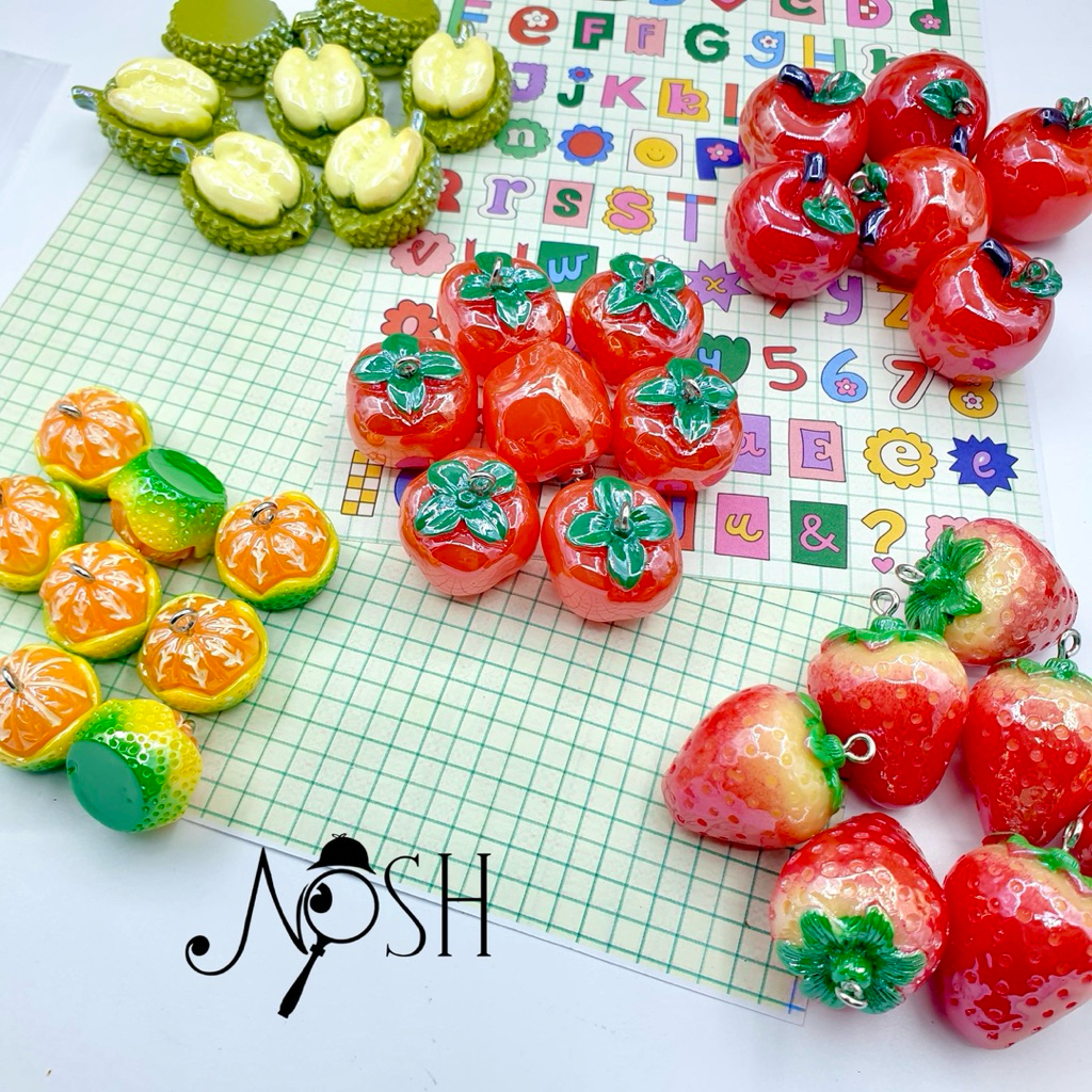 Jual DIY Manik Strawberry Apel Bandul UV / Durian Jeruk Tomat Buah ...