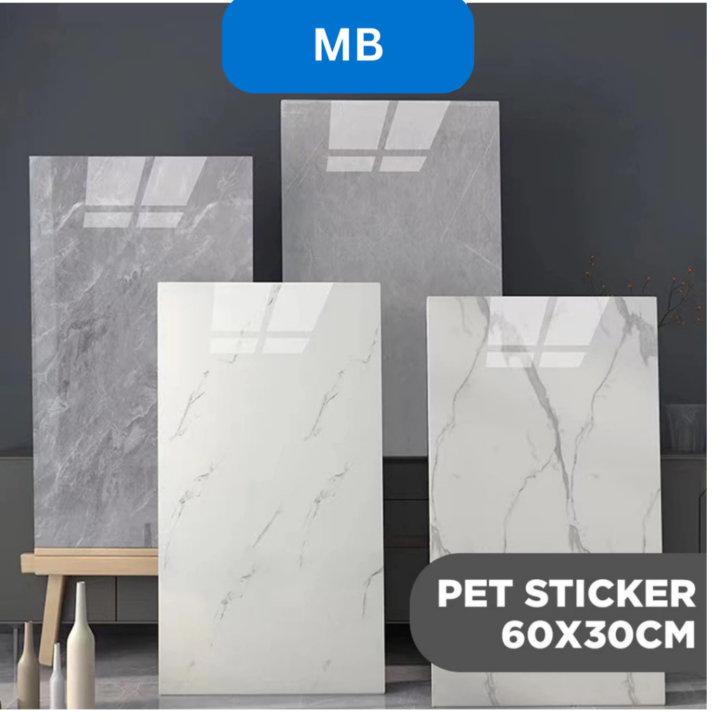 Jual WALLPAPER DINDING VINYL MARBLE 30 X 60 CM 0,3CM / VINYL MARBEL ...