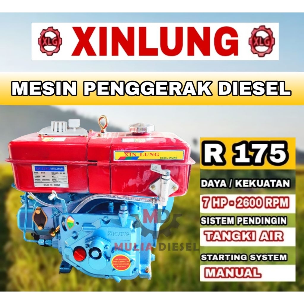 Jual Mesin Penggerak Serbaguna Diesel Solar Engine R175 R 175 NANFENG WUJIN XINLUNG SHARK 7HP ...