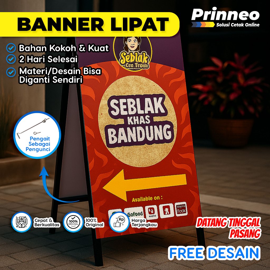Jual BANNER STANDING, BANNER LIPAT, STAND BANNER BERDIRI, SANGAT SIMPEL ...