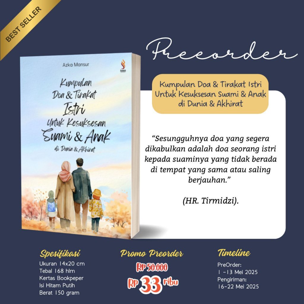 Jual Buku Kumpulan Doa & Tirakat Istri untuk Kesuksesan Suami dan Anak ...