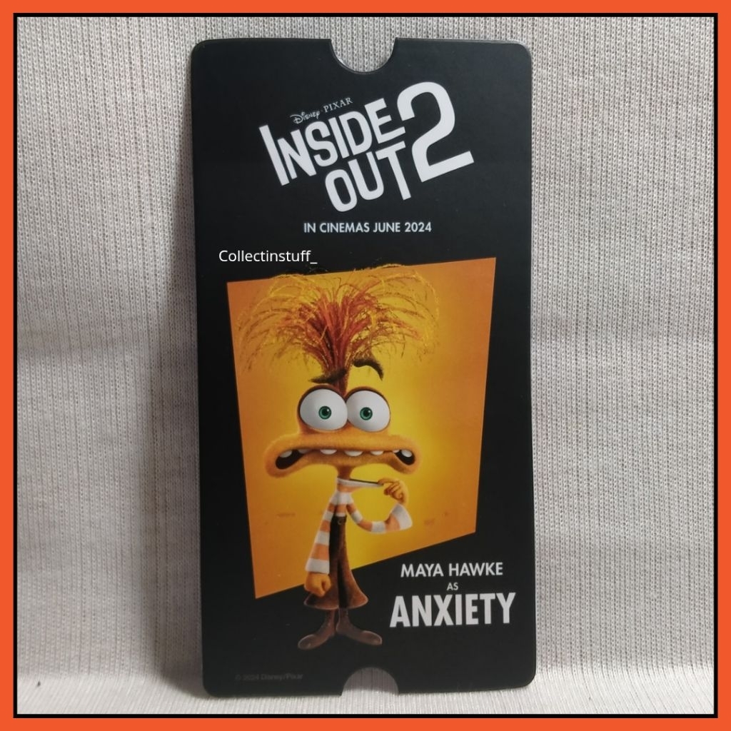 Jual [READY STOCK] Collectible Ticket Inside out 2 varian Anxiety ...