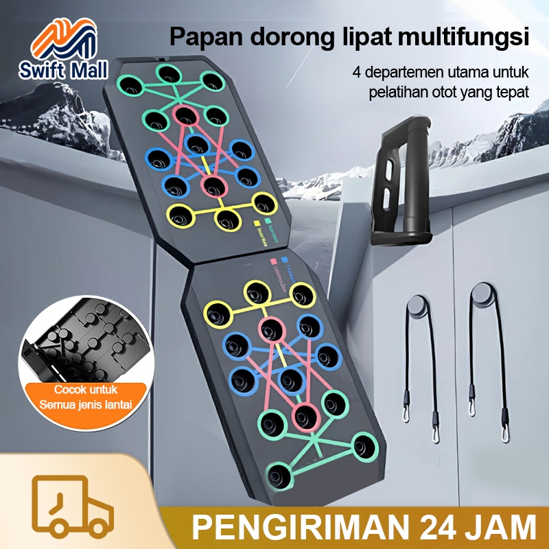 Jual Swift Mall Dapat Dilipat Push Up Board/ 3IN1 Push Up Stand Bar ...