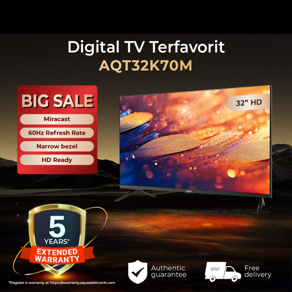 Jual (Instant) AQUA Elektronik TV Digital AQT32K70M 32 Inch HD | Shopee ...