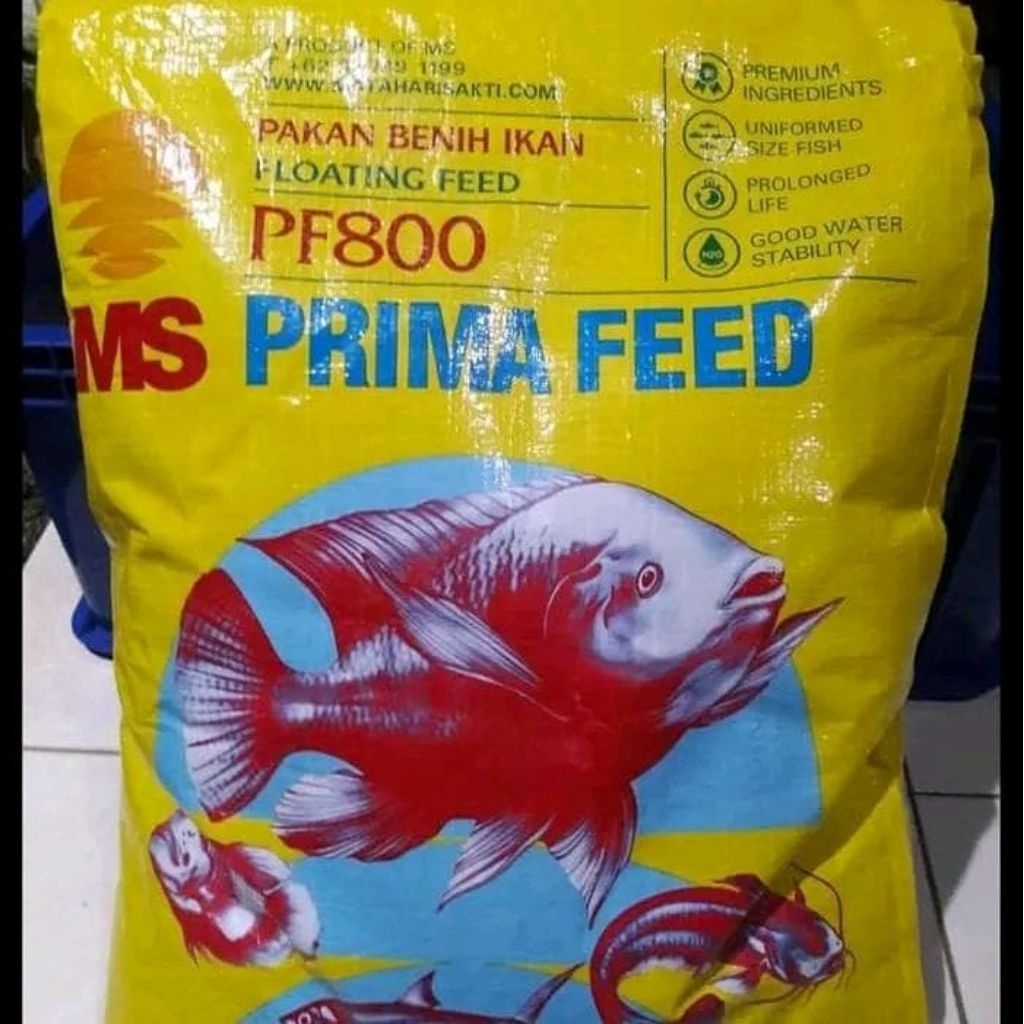 Jual Pakan Pelet Benih Ikan MS Prima Feed PF 800 (1 kg) | Shopee Indonesia