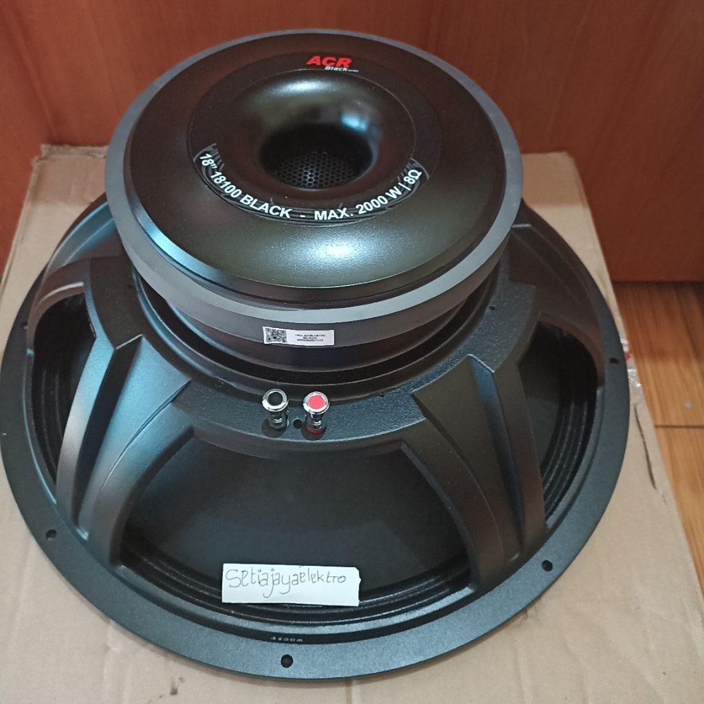 Jual Speaker acr 18 inch 18100 black subwoofer 2000 watt | Shopee Indonesia