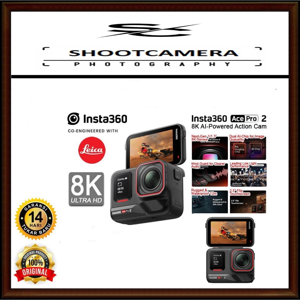 Jual INSTA360 ACE PRO 2 8K VIDEO AI POWERED LEICA INSTA 360 ACTION CAMERA | Shopee Indonesia