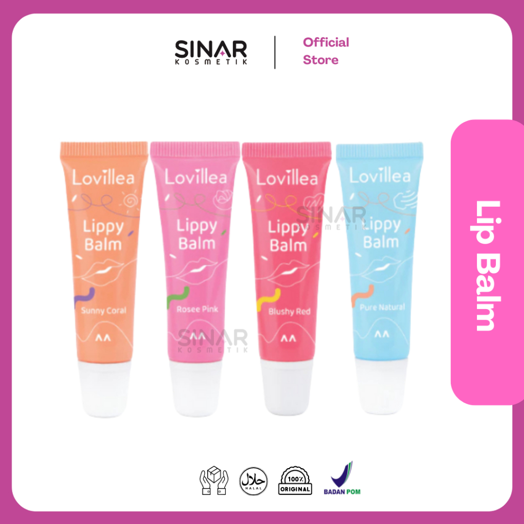 Jual Lovillea Lippy Balm 10gr | Pelembab Bibir Lip Balm | Shopee Indonesia