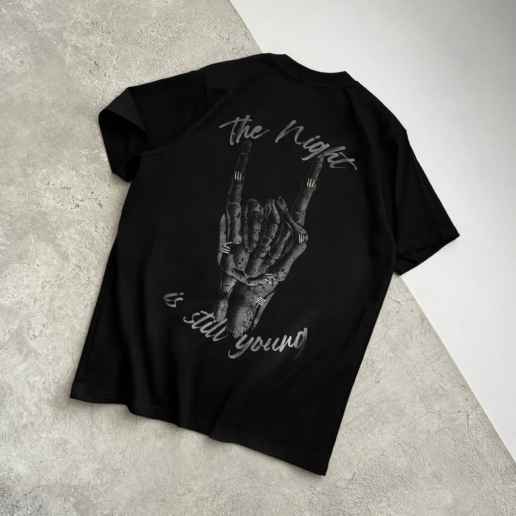 Jual [ORIGINAL 100%] RUCAS "Rockstar Skeleton" Hand Tee Black | Shopee ...