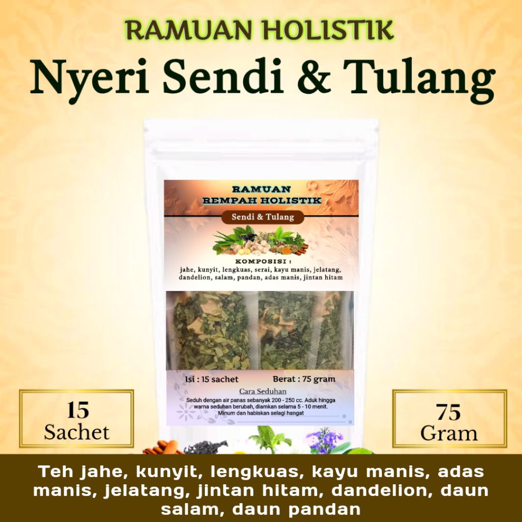 Jual Ramuan Holistik RADANG SENDI | Teh Herbal Nyeri Sendi Tulang, Otot ...
