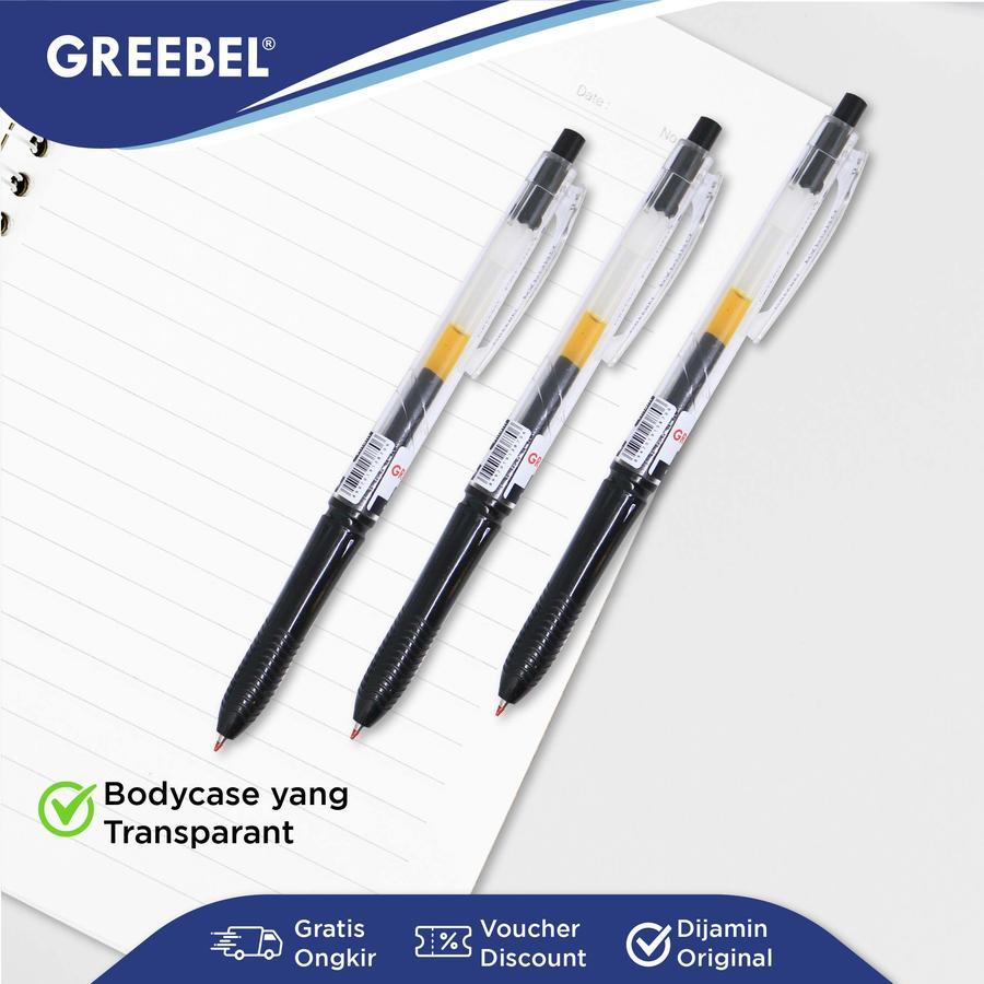 Jual TBMO Ecer GREEBEL 1Pcs Gel Pen Pulpen Gel Pena Ballpen (GP-507 PAPORO 0.5 HITAM) | Shopee ...