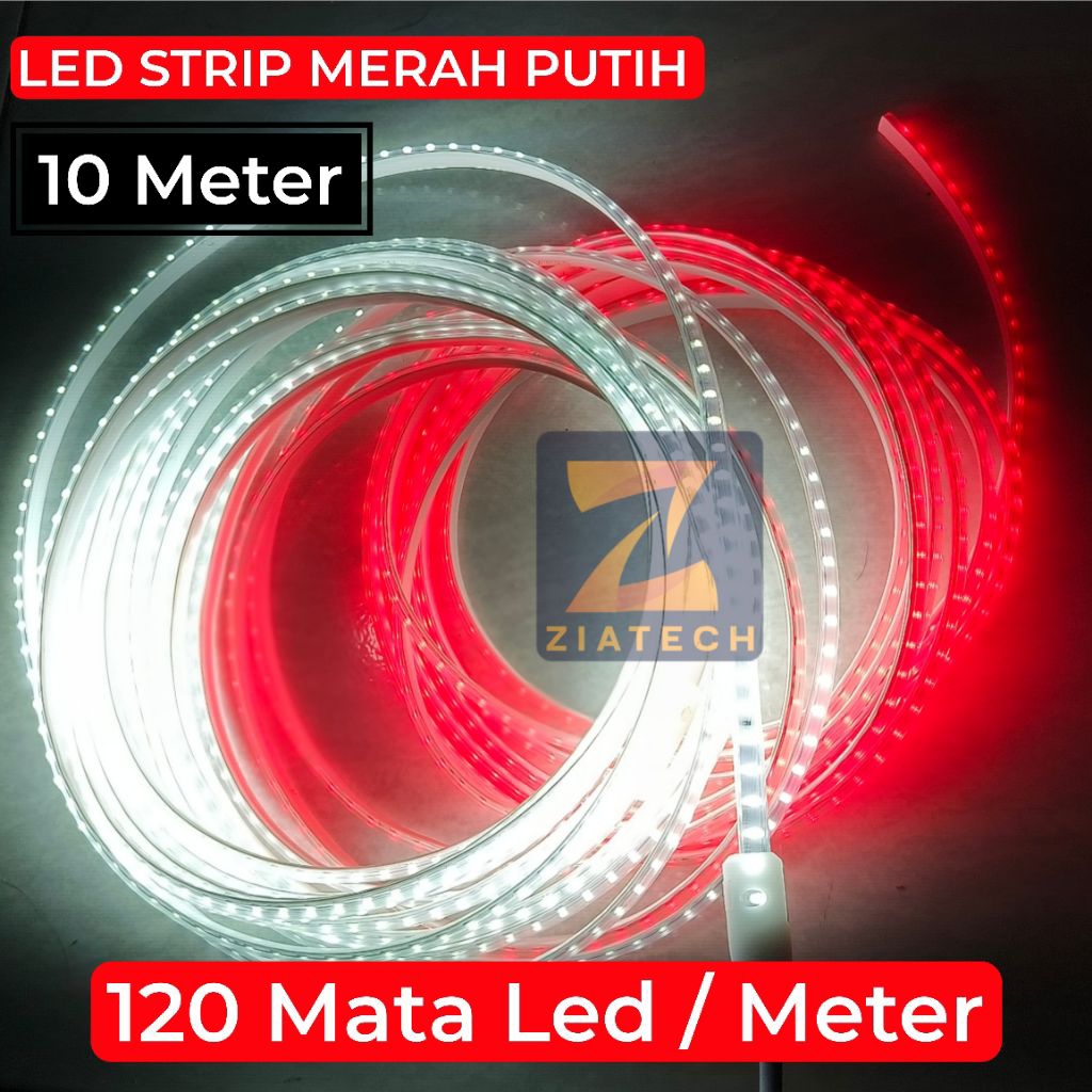 Jual Lampu LED Strip Merah Putih 10m MYVO Yasuke - Lampu 17an - LED ...