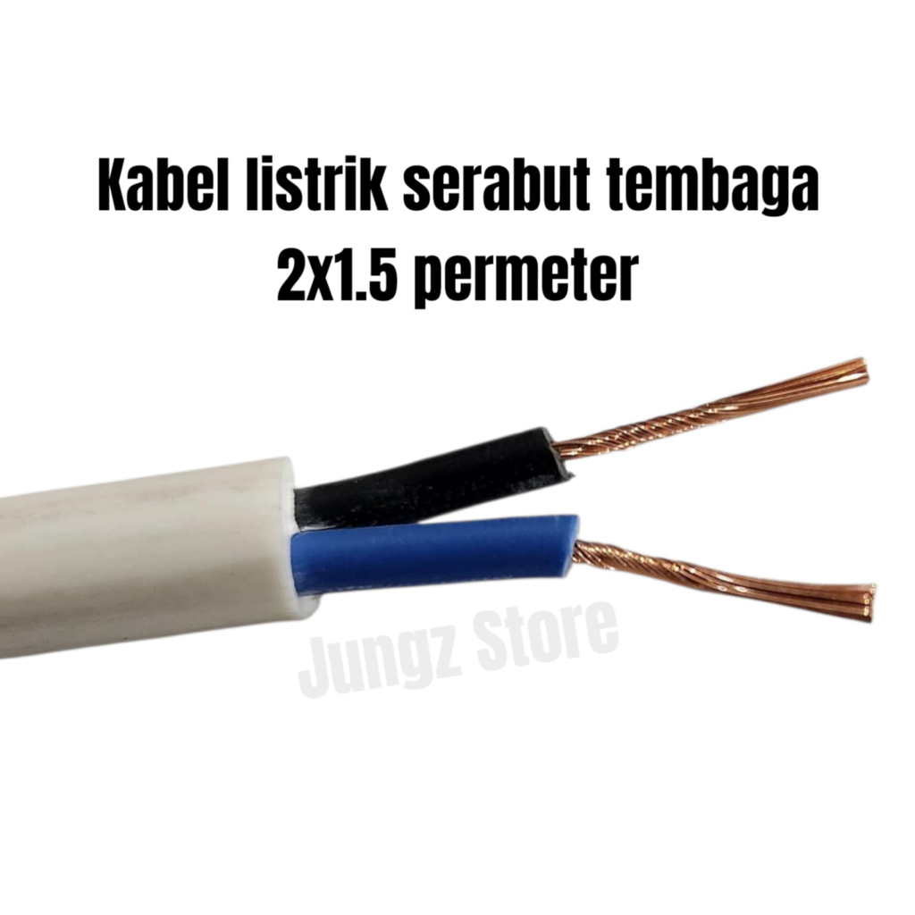 Jual CULION Kabel Listrik Serabut Tembaga Murni 2x1.5 mm Permeter SNI | Shopee Indonesia