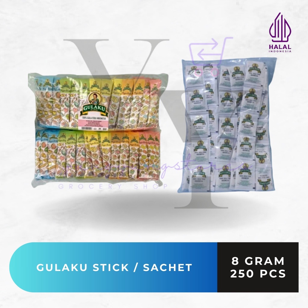 Jual Gulaku Stik Pack / Sachet Refill 250 Sachet x 8 gram | Shopee ...