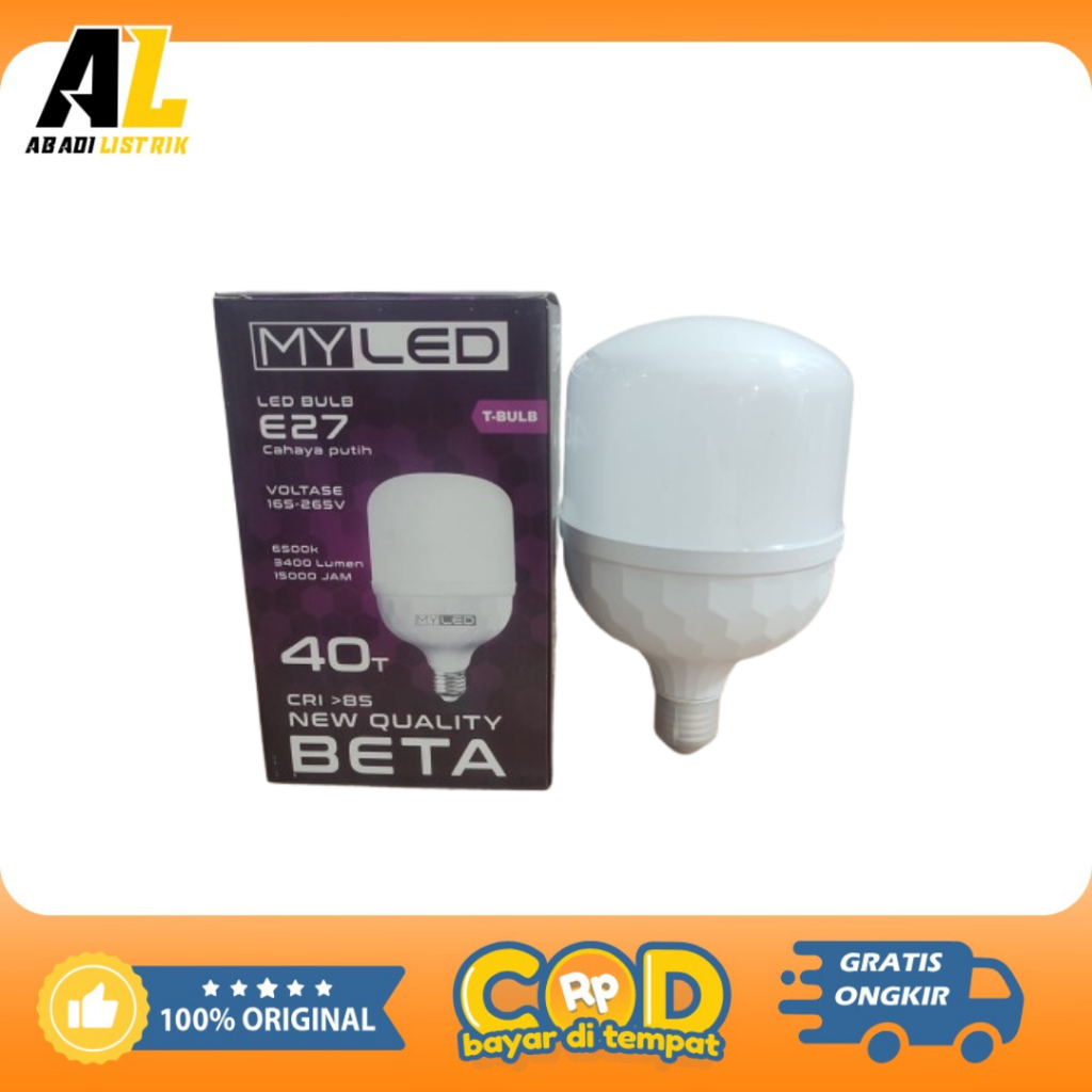 Jual MYLED BETA LED 40 T/Bohlam LED murah Merk MYLED BETA 40 T/LED ...