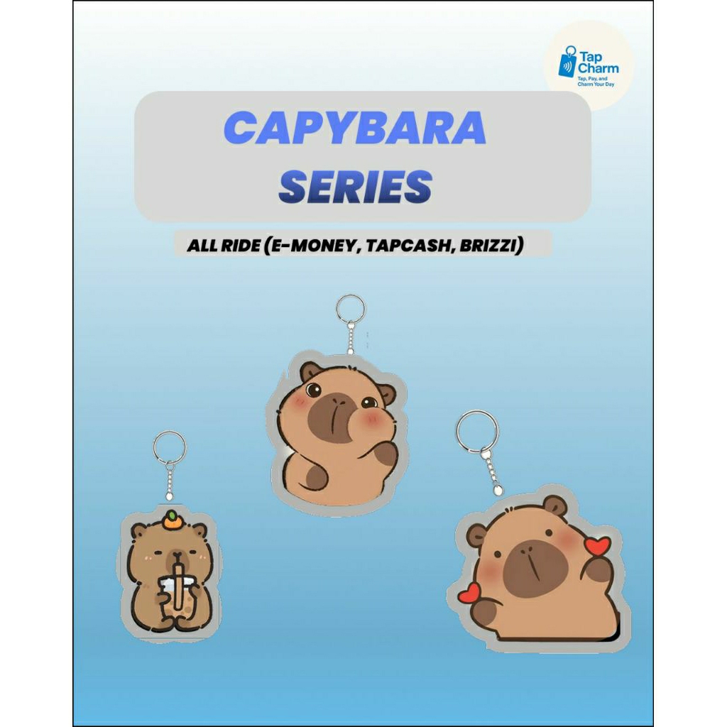 Jual tap charm emoney/tapcash/Brizzi capibara series | Shopee Indonesia