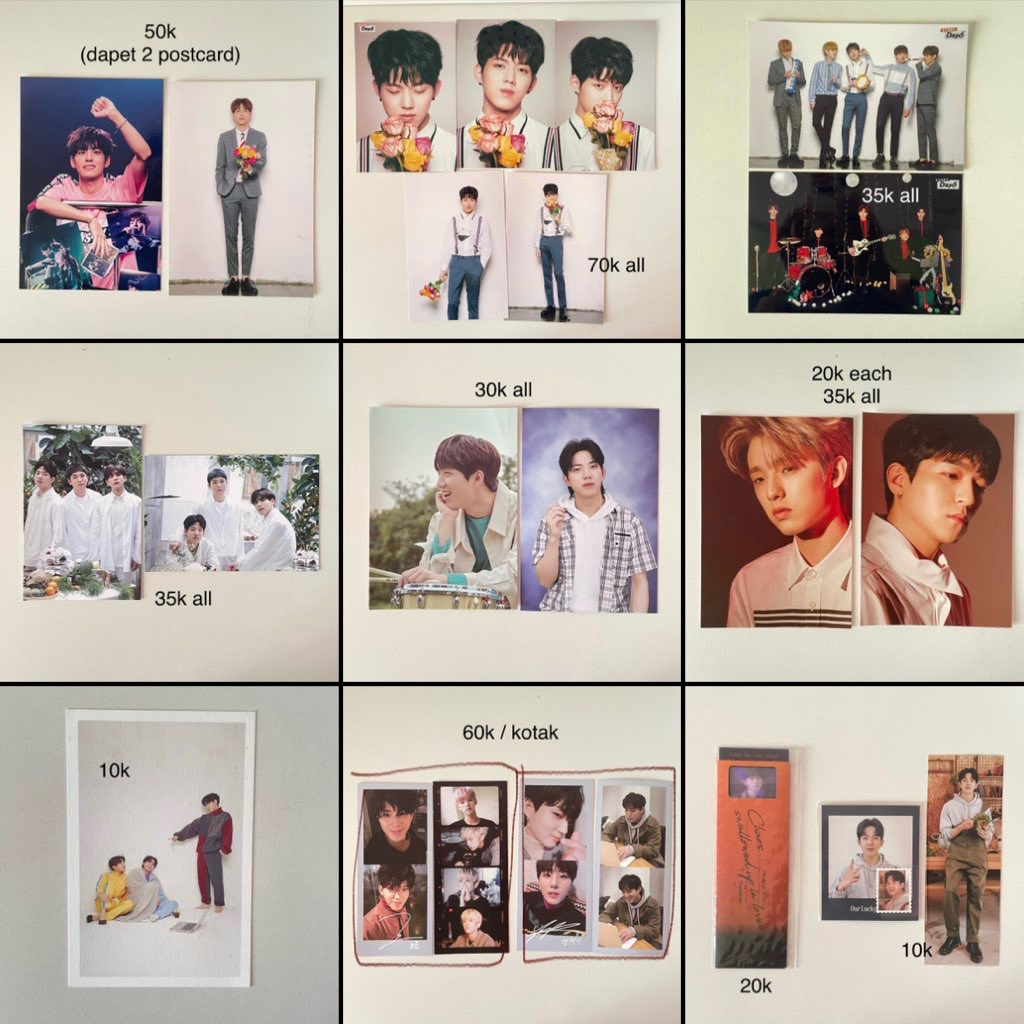Jual [clearsale] DAY6 official merch photocard postcard polaroid ...