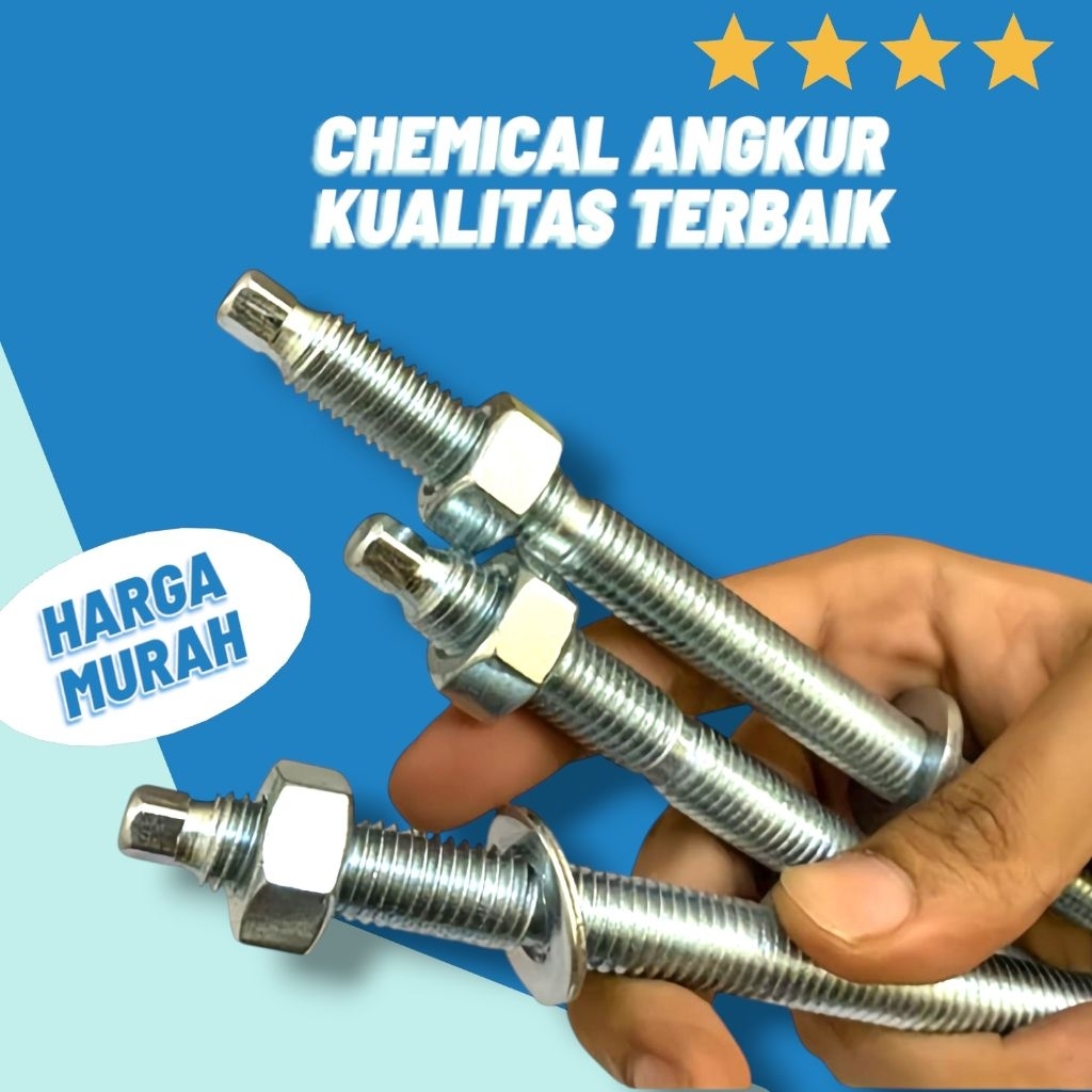 Jual CHEMICAL ANGKUR M20X260 STUD BOLT/CHEMICAL ANCHOR 20MM GRADE 5.8 ...