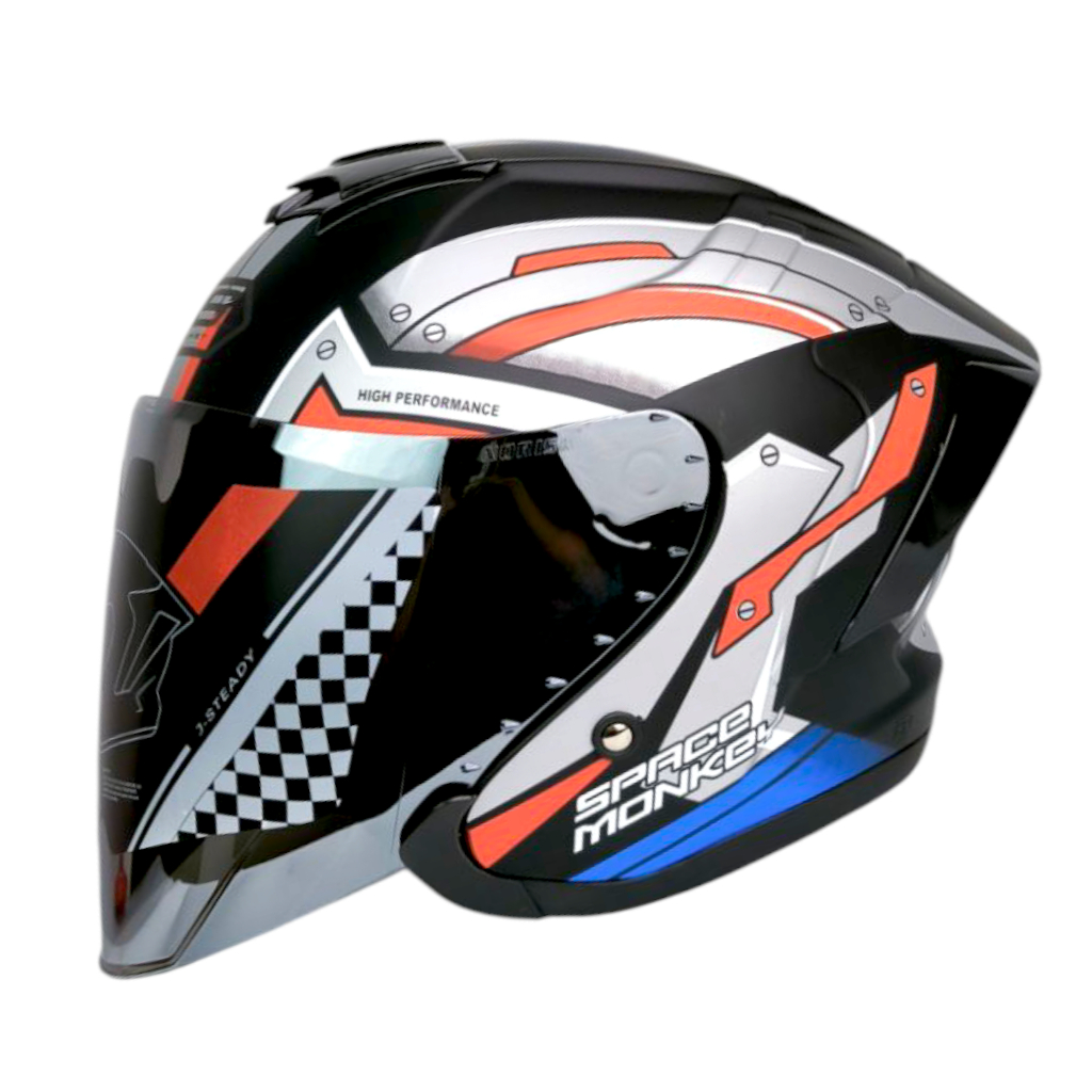 Jual JS ARMOR SPACE MONKEY / HELM HALF FACE SNI | Shopee Indonesia