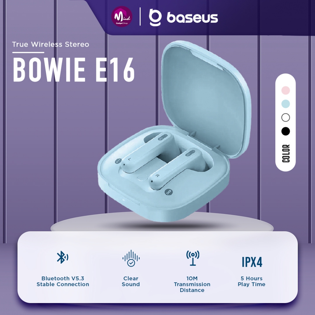 Jual Baseus Bowie E16 True Wireless Bluetooth Earphone TWS Mini Earbuds ...