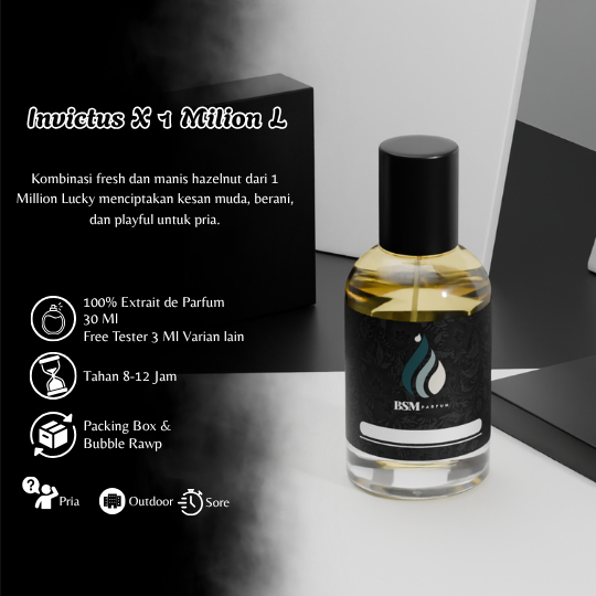 Jual Parfum Pria Tahan Lama & Mewah Varian MIX 30 Ml Invictus X 1 ...