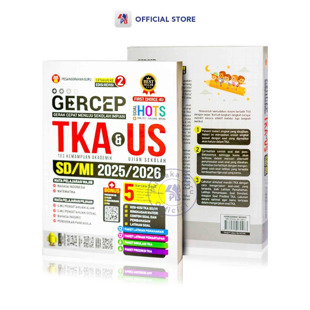 Jual Buku TKA SD 2025/2026 : Gercep TKA & US SD/MI 2025/2026 Edisi ...