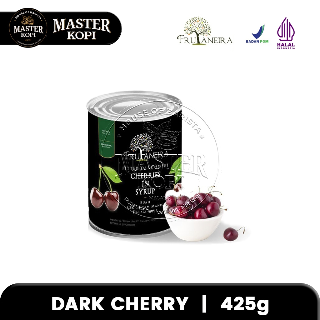 Jual Frutaneira Dark Sweet Cherries in Syrup / Cherry Buah Ceri Hitam Dalam Syrup (Kaleng 425g ...