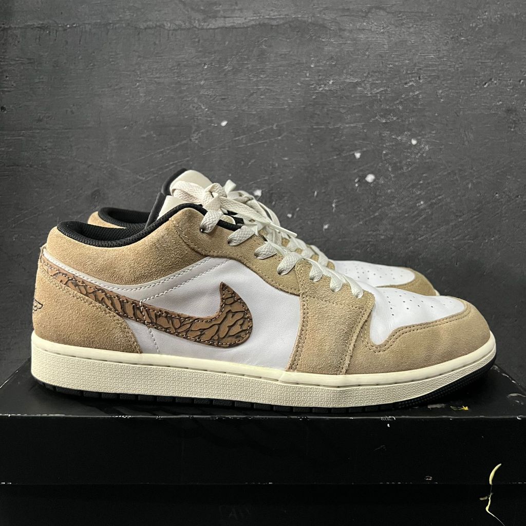 Jual AJ 1 LOW SE BROWN ELEPHANT | Shopee Indonesia